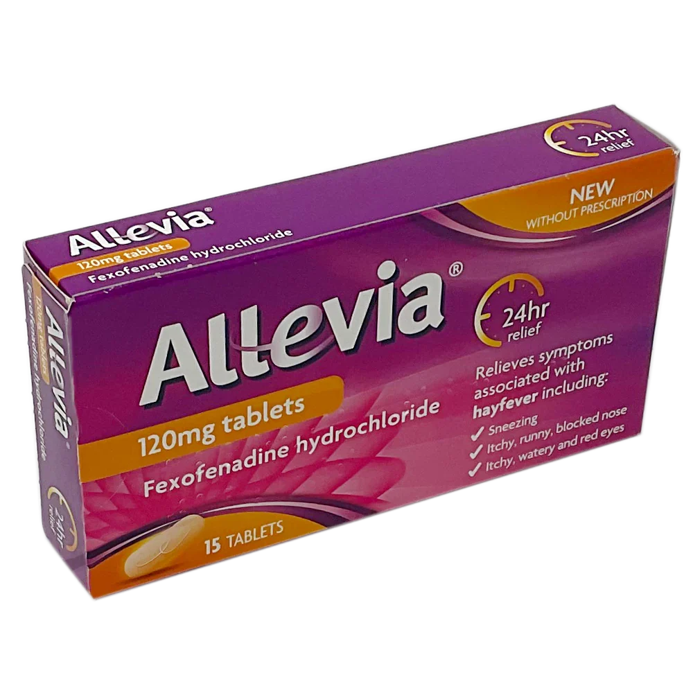 Allevia 120mg tablets - 15 Tablets – hayfevermedicines