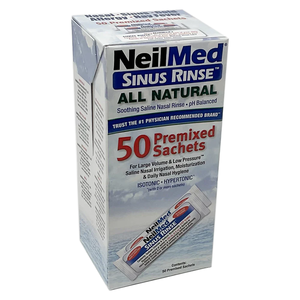 NeilMed Sinus Rinse 50 Premixed Sachets – hayfevermedicines